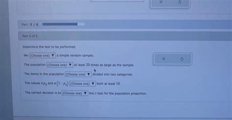 Solved Determine The Parameter To Be Tested And The Test To Chegg