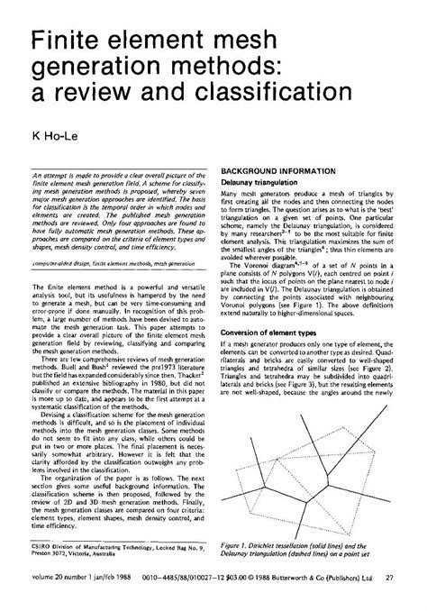 pdf finite element mesh generation methods a review … · have fully