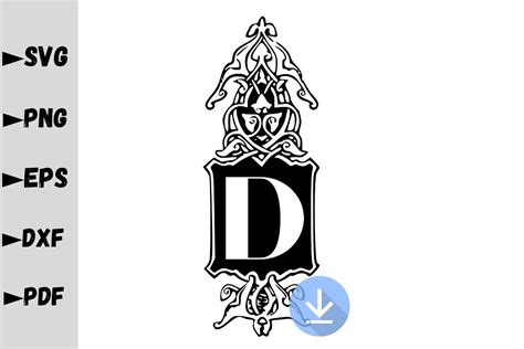 Monogram Letter D Monogram Svg Graphic By Jada Boutique Design