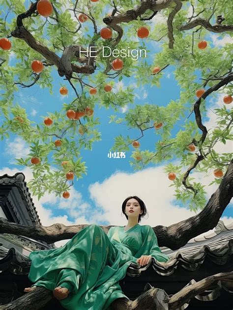 Midjourney 视觉·ai果树下摸鱼 花瓣网