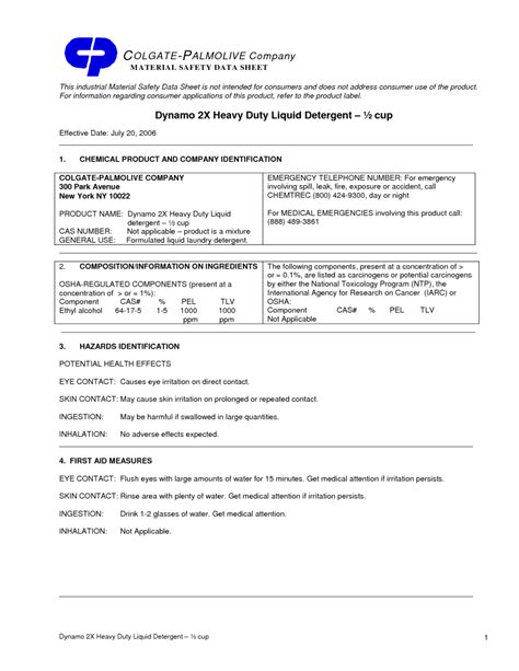 Ariel Liquid Detergent Msds At Norma Shanks Blog