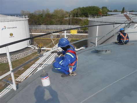 Pekerjaan Coating External Tangki No Di Pertamina Patra Niaga FT Maumere Inpro Energi