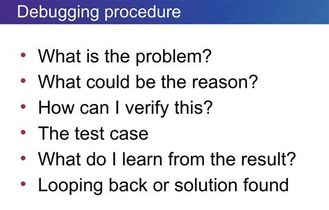 심득사항 Debugging Procedure