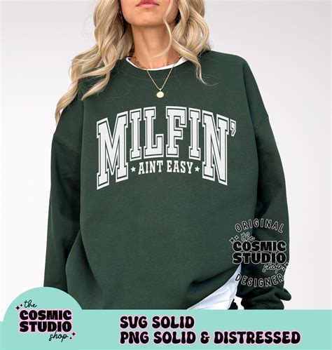 Milfin Aint Easy Svg Png Milfin Svg In M Milfin Era Svg Funny Png