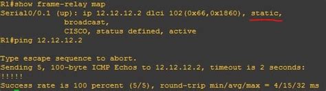 Lab 5 Frame Relay Multipoint Subinterface Static Mapping Invers ARP