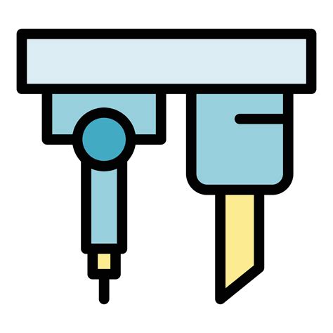 Construction Cnc Machine Icon Vector Flat 26605122 Vector Art At Vecteezy