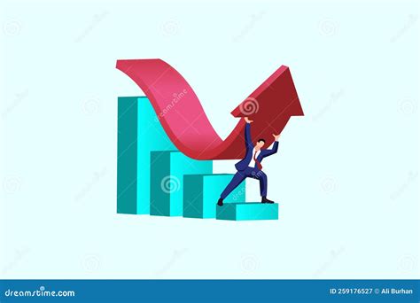 Businessman And Downturn Graph With World Map Vector Illustration