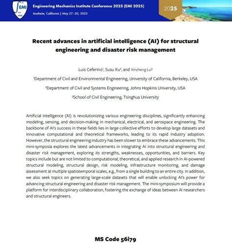 Emi2025 Ai Structuralengineering Disasterriskmanagement Luis Ceferino