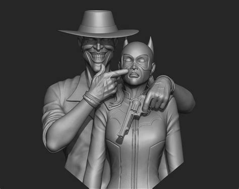 Joker And Batgirl The Killing Joke R3dmodeling
