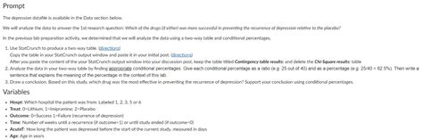 The Depression Datafile Is Available In The Data