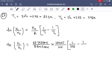 Solved The Activation Energy Of A Certain Reaction Is 67 9 Kj Mol Part A How Many Times