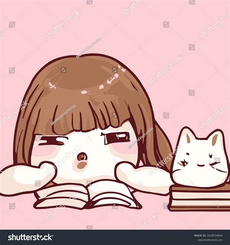 Cute Girl Vector Illustration Vector Cartoon Stock Vector Royalty Free