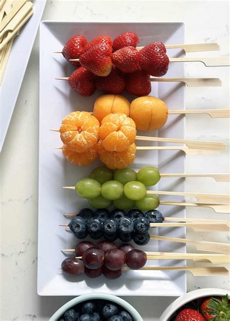 Fall Fruit Skewers Rainbow Breakfast Skewers Recipe How To Make