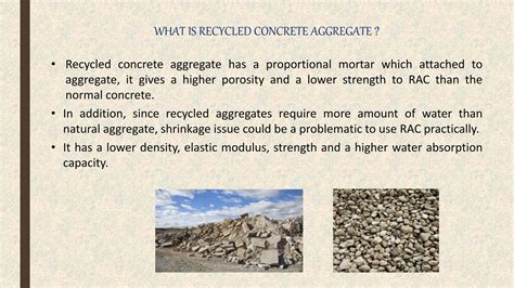 Recycled Concrete Aggregate In Construction Part Ii Ppt