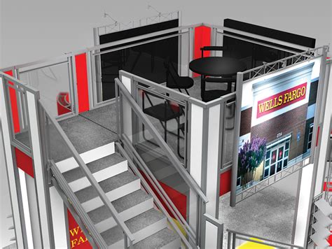 Wrap Around Stairs Double Deck Exhibit Va2020 Turnkey Trade Show
