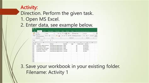 MS EXCEL LESSON Pptx Computing Technology Computing