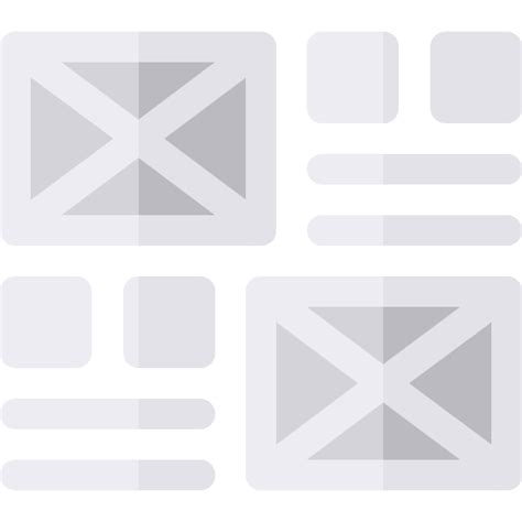 Wireframe Basic Rounded Flat Icon Wireframe Basic Rounded Flat Icon