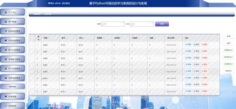 Python毕设之基于python可视化的学习系统的设计与实现python的设计哲 Csdn博客