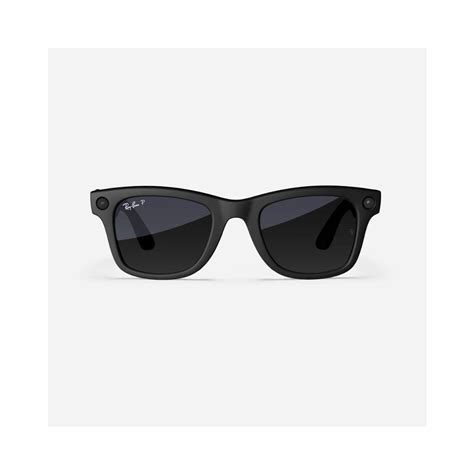 Ray Ban Meta Smart Glasses Wayfarer Matte Black Graphite Lenses