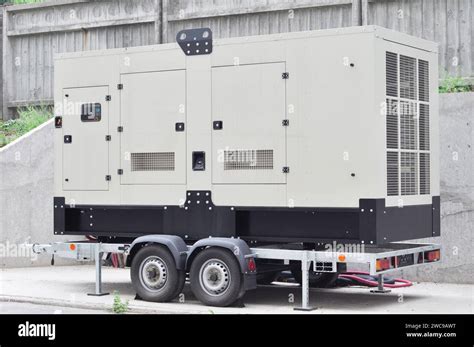 Industrial Generator Power Mobile Diesel Backup Generator On Caravan