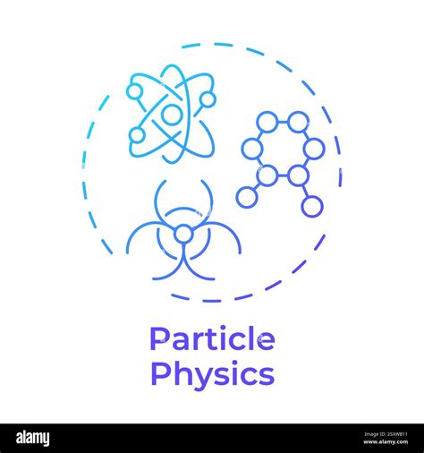 Particle Physics Blue Gradient Concept Icon Stock Vector Image And Art Alamy