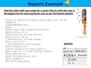 Music Management System Ppt Databases Computer Software And Applications