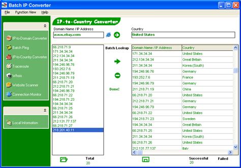 Batch Ip Converter Ip Domain Lookup Batch Ping Ip Location And