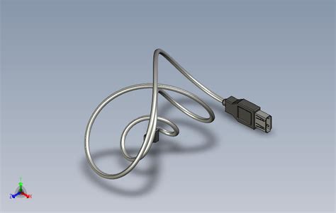 Usb电缆 Step 模型图纸免费下载 懒石网