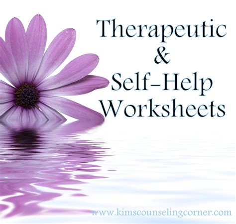 Therapy And Self Help Worksheets Kims Counseling Corner