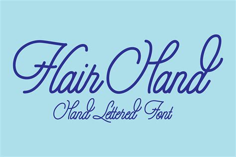 Flair Hand Hand Lettered Font A Script Font By Gg Design