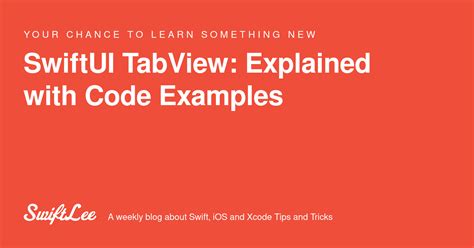 Swiftui Tabview Explained With Code Examples Swiftlee