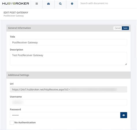 Post Receiver Gateway Hubbroker Aps Knowledgebase