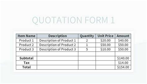 Optimizing Your Quotation Form For Increased Conversions Excel Template Free Download Pikbest