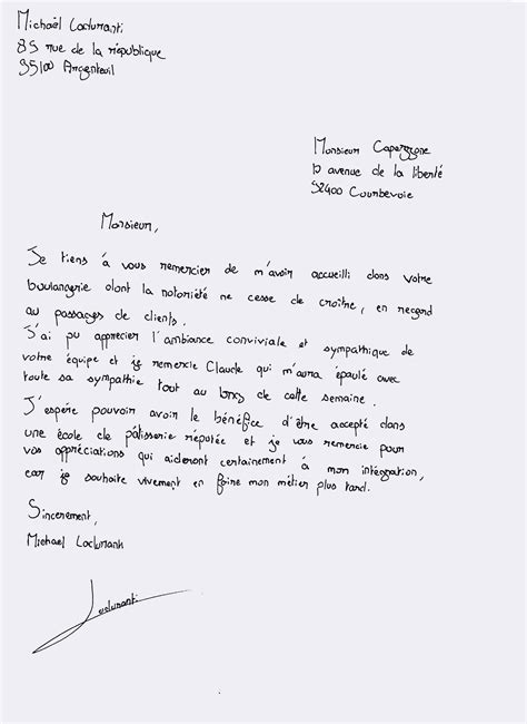 Lettre De Motivation Manuscrite Recto Verso Laboite Cv Fr Hot