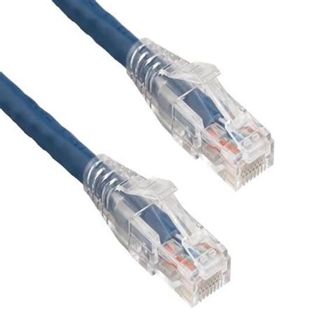 Sanoxy 20ft Cat6 Ethernet Cable 550 Mhz Utp Network Patch Cord With Clear Snagless Boot Blue Snx