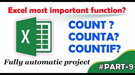 COUNT COUNTA COUNTIF Function In Excel Fully Automatic Project In Nepali YouTube