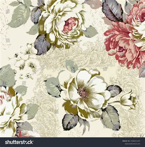 Digital Textile Design Pattern Stock Illustration 2190211147 Shutterstock