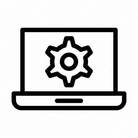 Testing Laptop Setting Development Computing Icon Download On