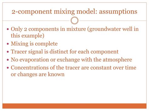 Ppt Using Isotopes To Identify Source Waters Mixing Models