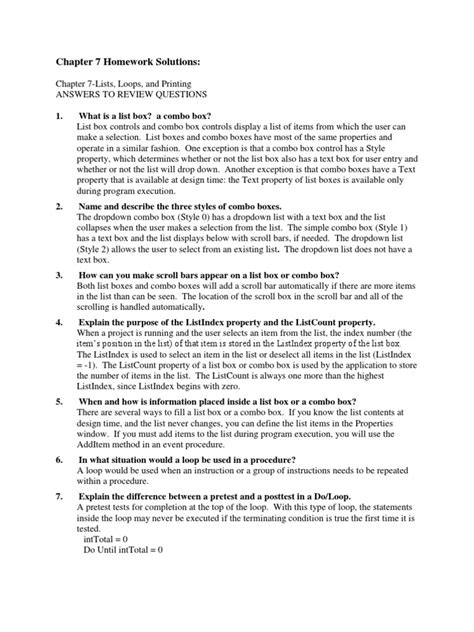 Chapter 7 Homework Solution1 Pdf Control Flow String Computer