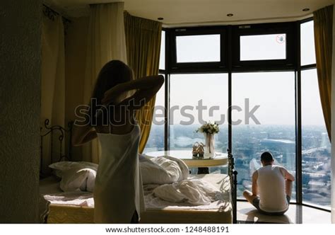Man Woman Window Stock Photo 1248488191 Shutterstock