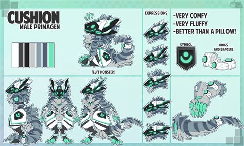 Cushion The Primagen Protogen Front View Protogen Ref Sheet Base