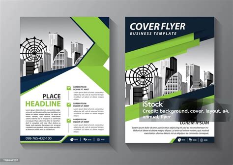 Brochure Design Cover Modern Layout Annual Report Poster Flyer In A4 With Colorful Triangles