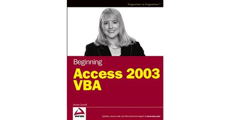 credits beginning access 2003 vba [book]