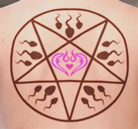 Lewd Pentagram Back Tattoo Body Parts Loverslab