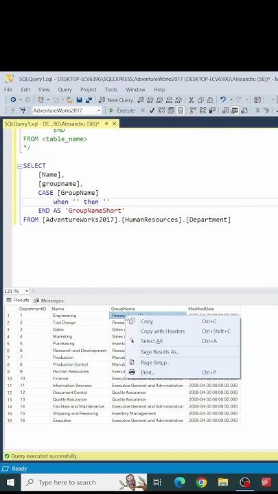 Sql Server Beginner Using Case Sqlserver Sql Sqltips Youtube
