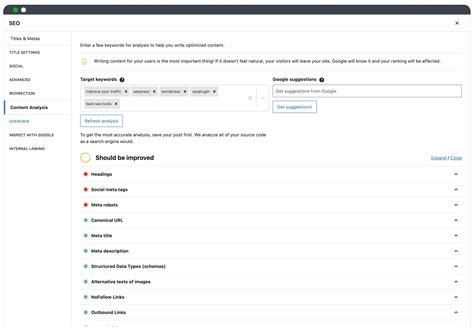 WordPress Content Analysis For SEO