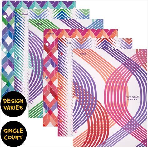 Five Star Fólder De 4 Bolsillos El Diseño Puede Variar 33222 Yaxa