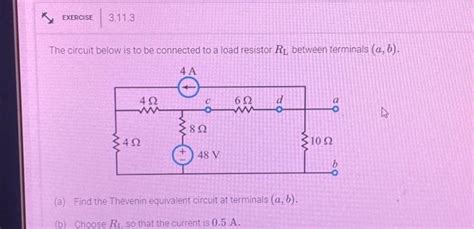 solved Κ exercise 3 11 3 the circuit below is to be