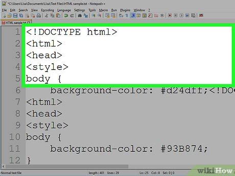 Background Image Html Code In Notepad Inselmane